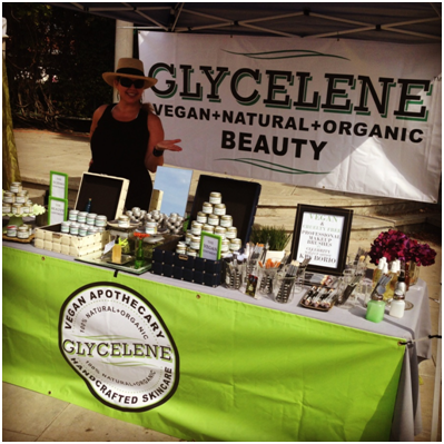 All-natural skincare products at the farmers market